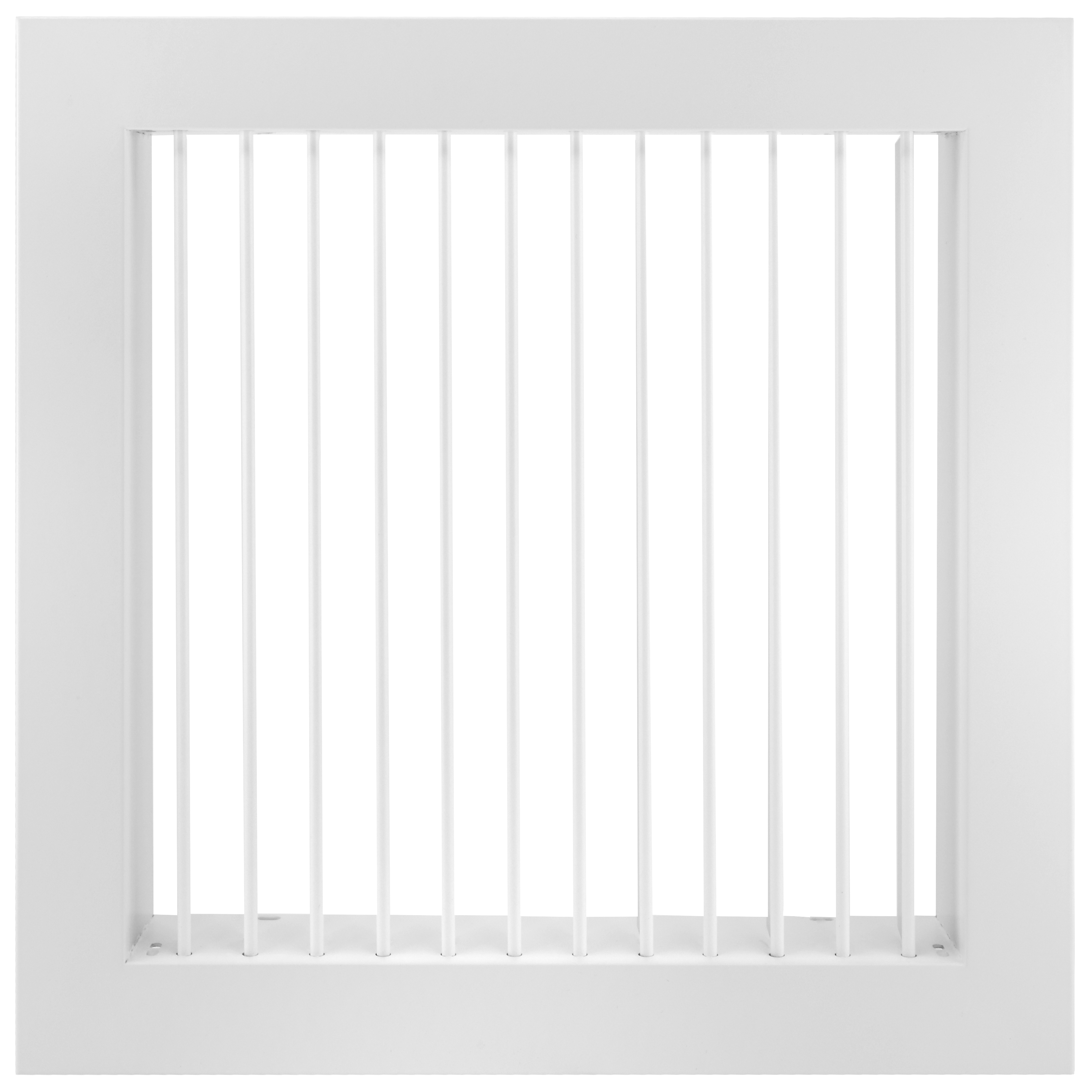 16x16" Single Deflection Grille / Register - Vertical Blades Vent Cover ...