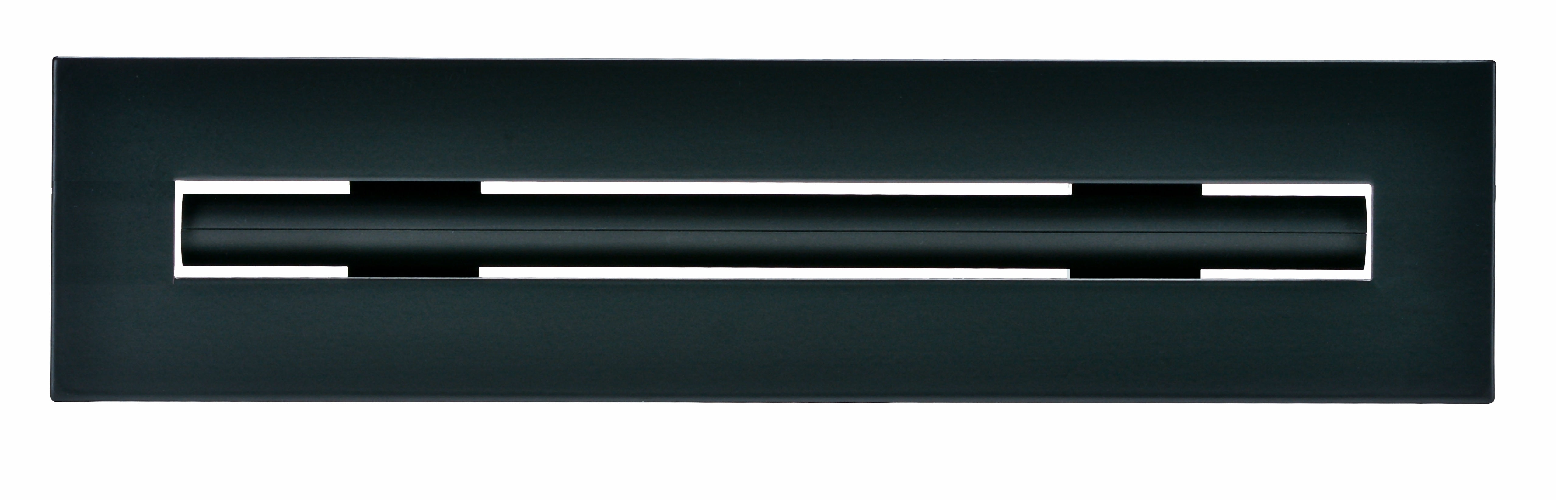 12" Linear Slot Diffuser Vent Cover (1 Slot with 25mm Opening) - Black ...