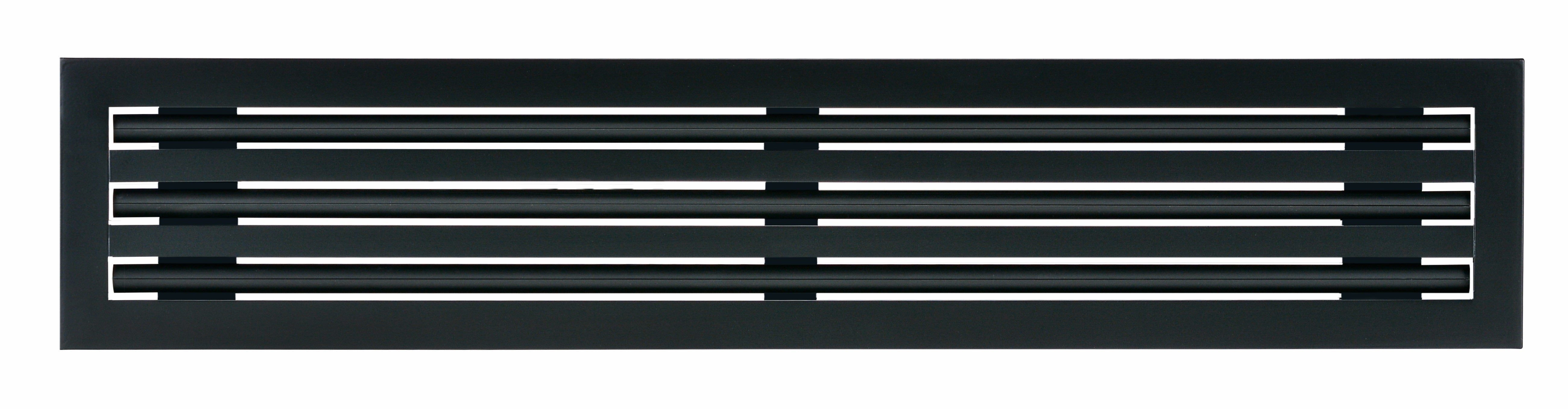 48" 3-Slot High-Flow Linear Slot Diffuser | Black Modern Vent Cover ...